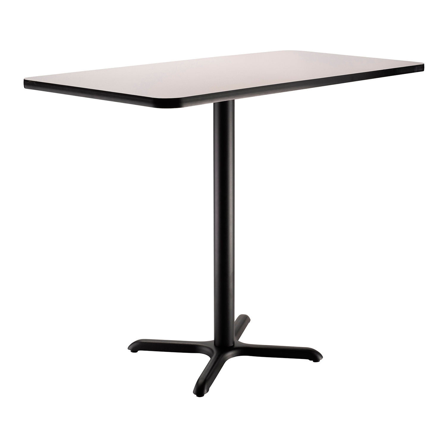 Bar Height Breakroom Table, Gray, 48"L x 30"W x 42"H - Walmart.com