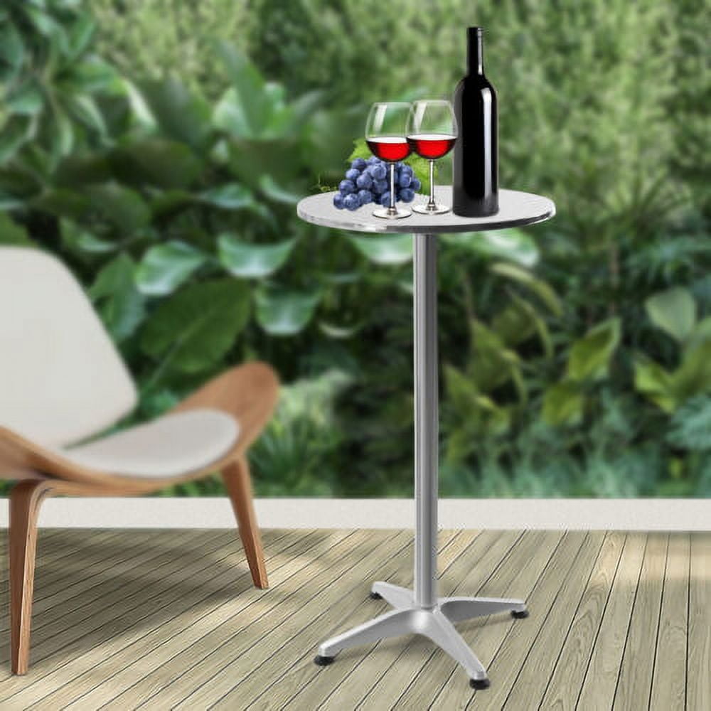 Bar Height Dining Table Pub Round Tall Folding Indoor/Outdoor Patio ...