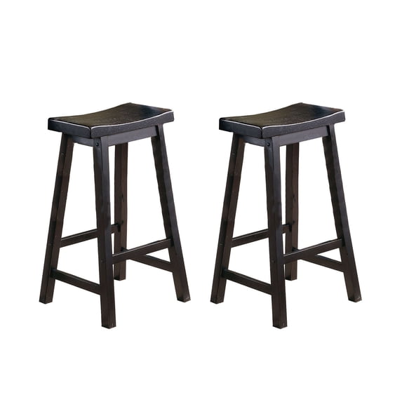 Bar Height Stools Set of 2, 29-inch Seat Bar Stools, Solid Wood ...
