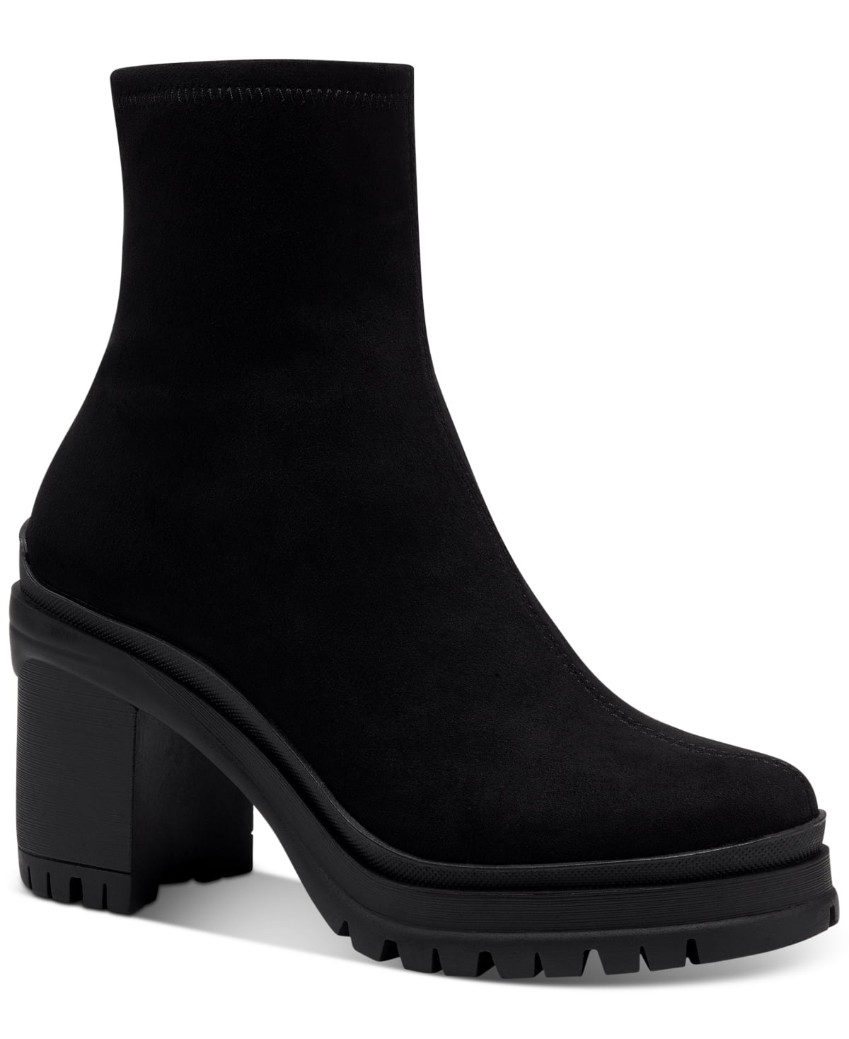 Bar III Fallun Lug-Sole Booties Black Micro 10M - Walmart.com