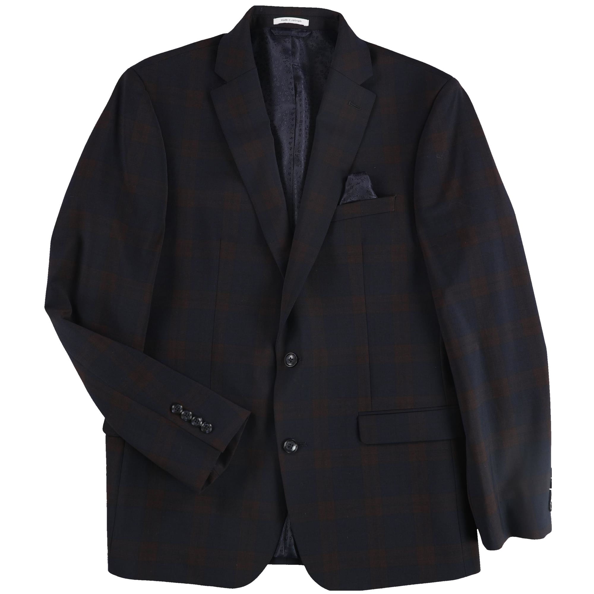 Bar III Men's Slim Fit Suit Jackets Burgundy Blue 40R - Walmart.com