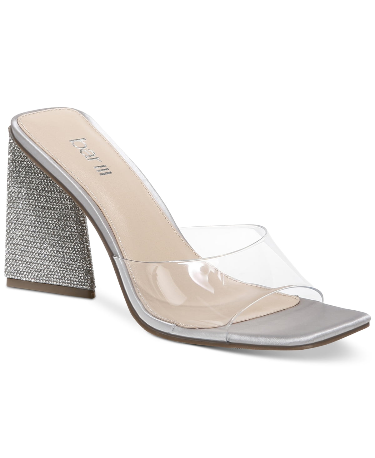 Bar III Womens Avva Slide Dress Sanda Clear Vinyl 10M - Walmart.com