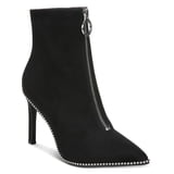 Bar III Womens Briget Microsuede Front Zipper Booties - Walmart.com