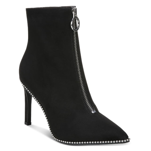 Bar III Womens Briget Microsuede Front Zipper Booties - Walmart.com