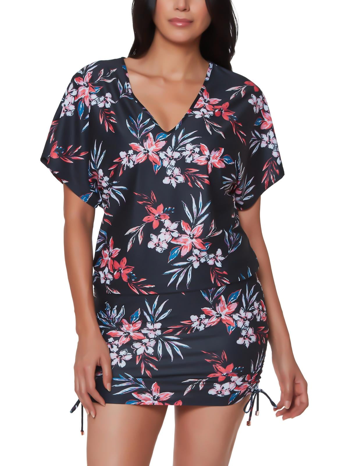 Bar III Womens Floral Print Caftan Cover-Up - Walmart.com