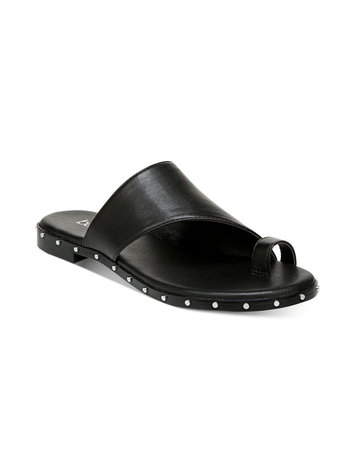 Bar III Womens Hattiep Faux Leather Toe Loop Slide Sandals - Walmart.com