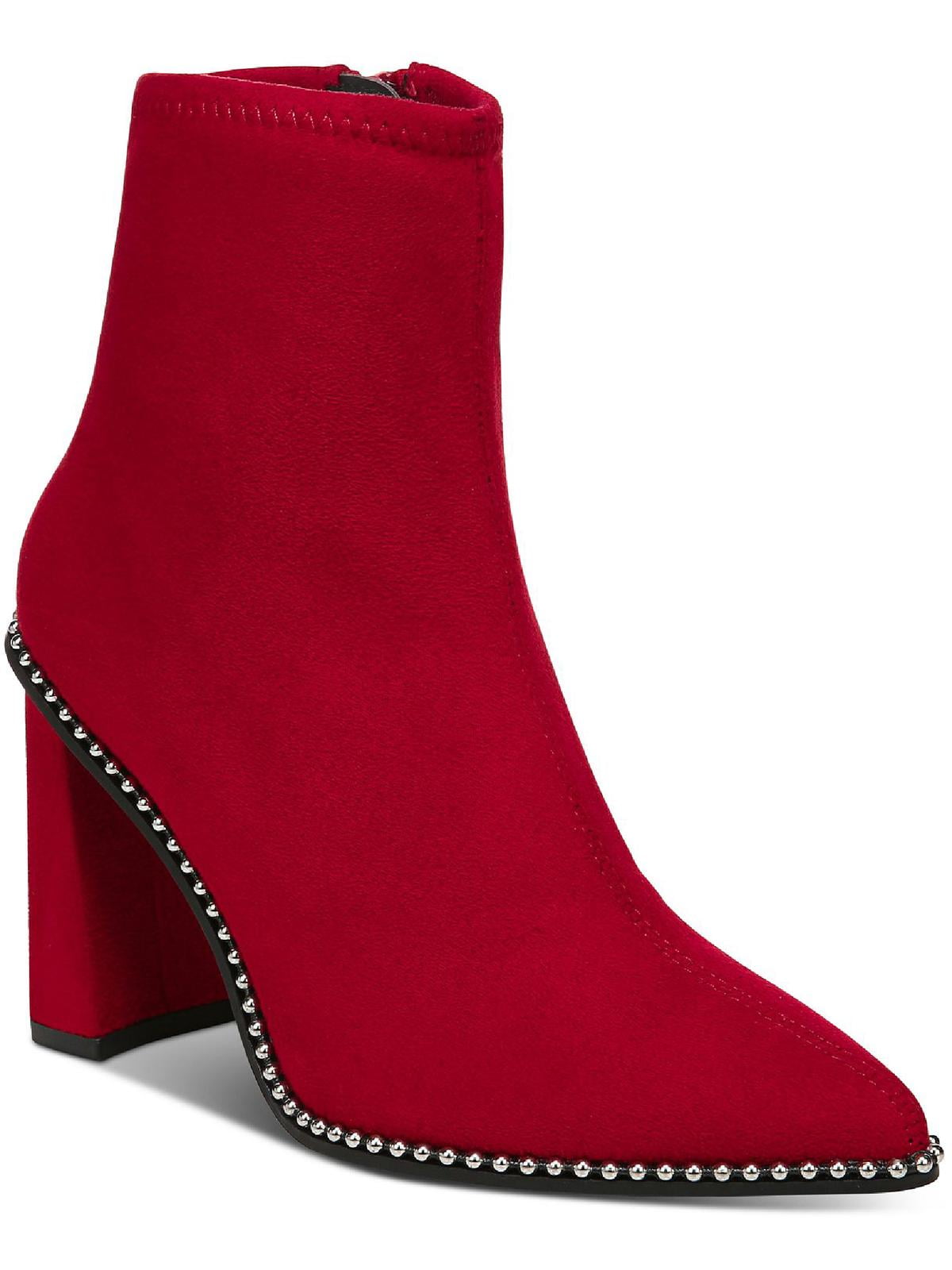 Bar III Womens Laynee Faux Suede Pointed Toe Booties - Walmart Business ...