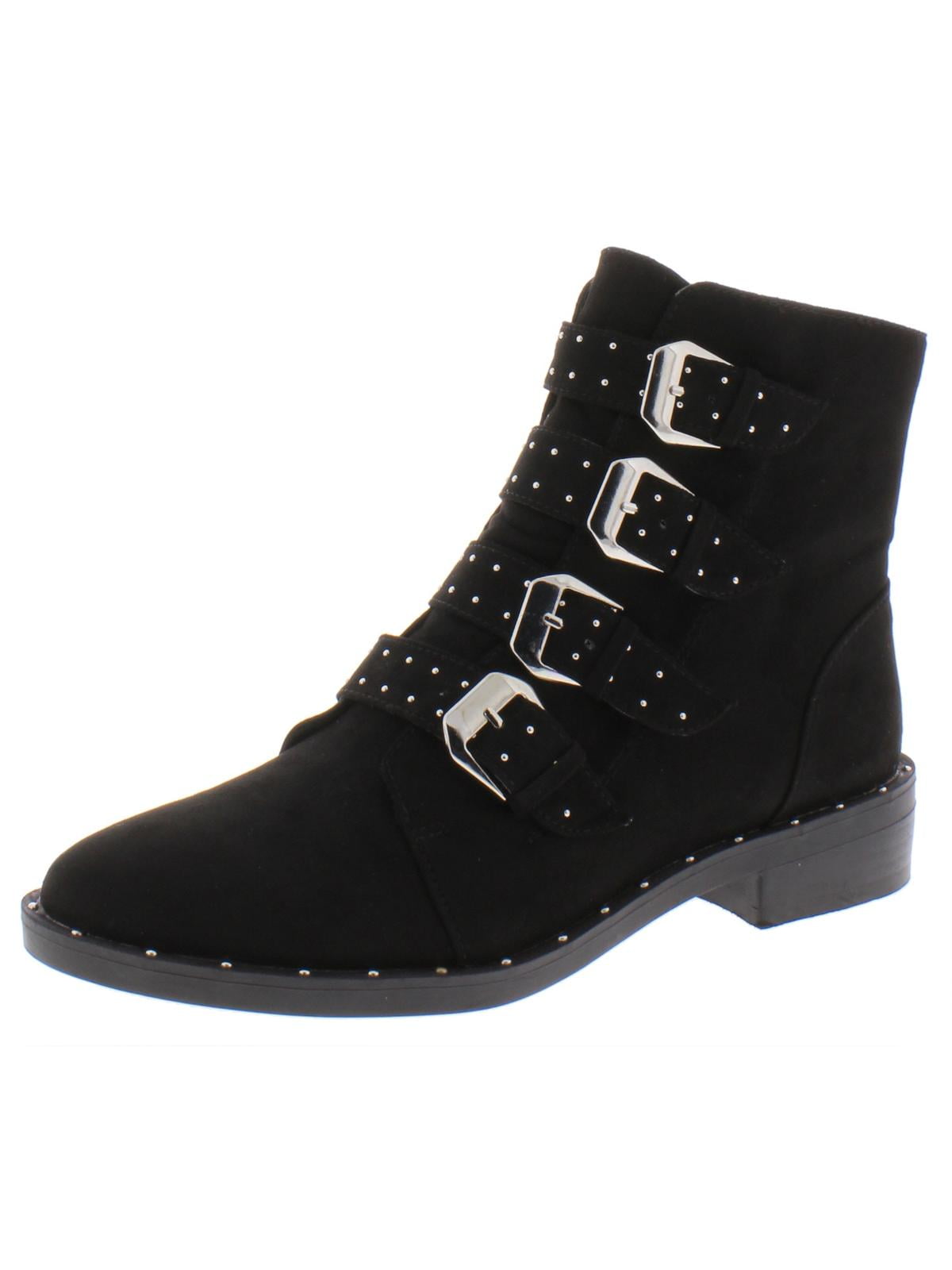 Bar III Womens Margo Faux Suede Ankle Booties Black 9 Medium (B,M ...