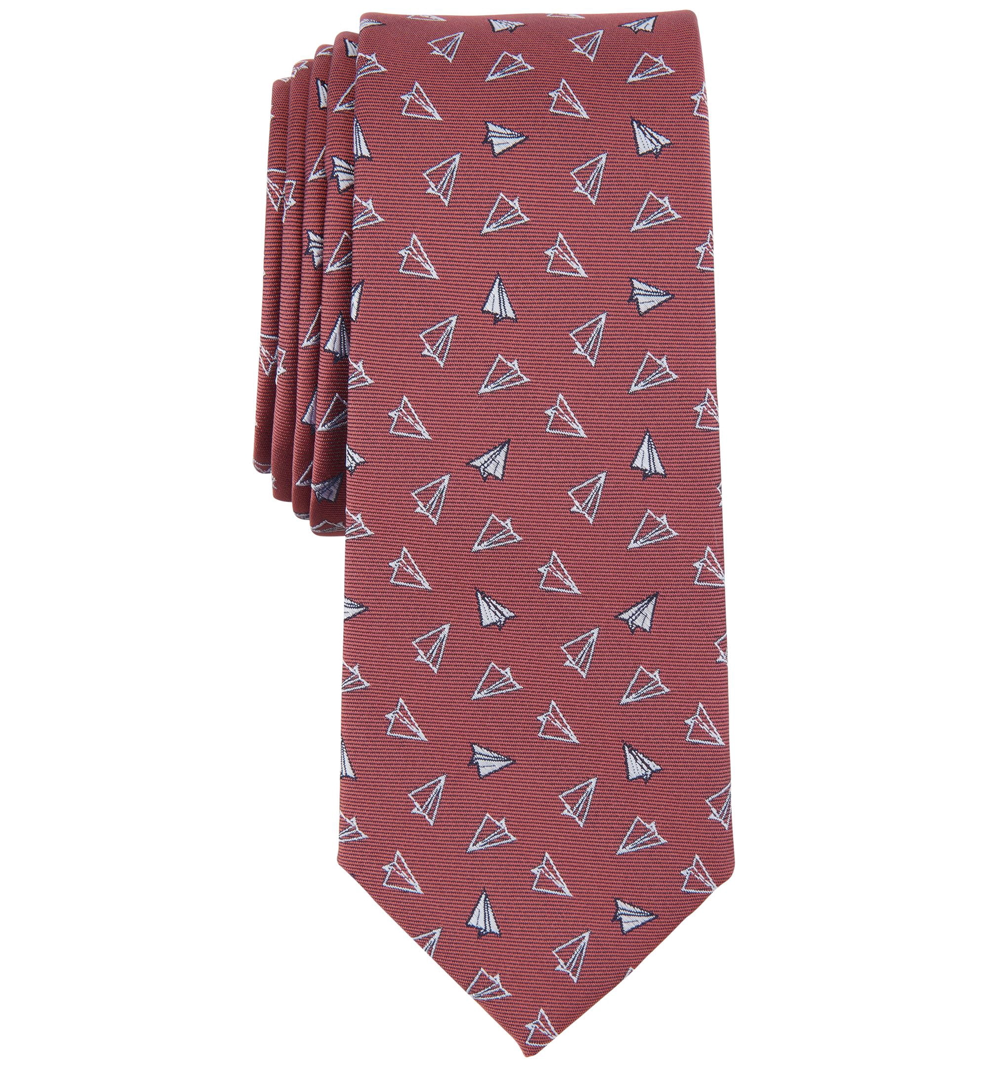 Bar Iii Men's Paper Planes Graphic Tie Red Necktie - Walmart.com