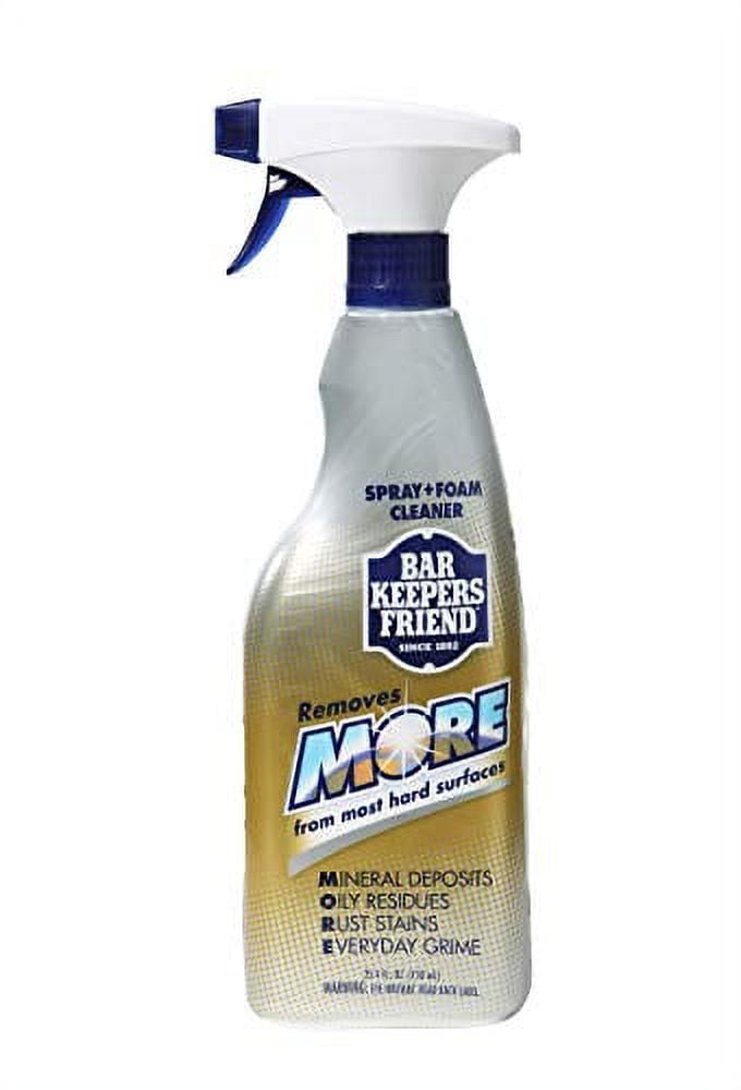Bar Keepers Friend Multipurpose Cleaner Spray and Foam, 25.4 oz, Rust ...