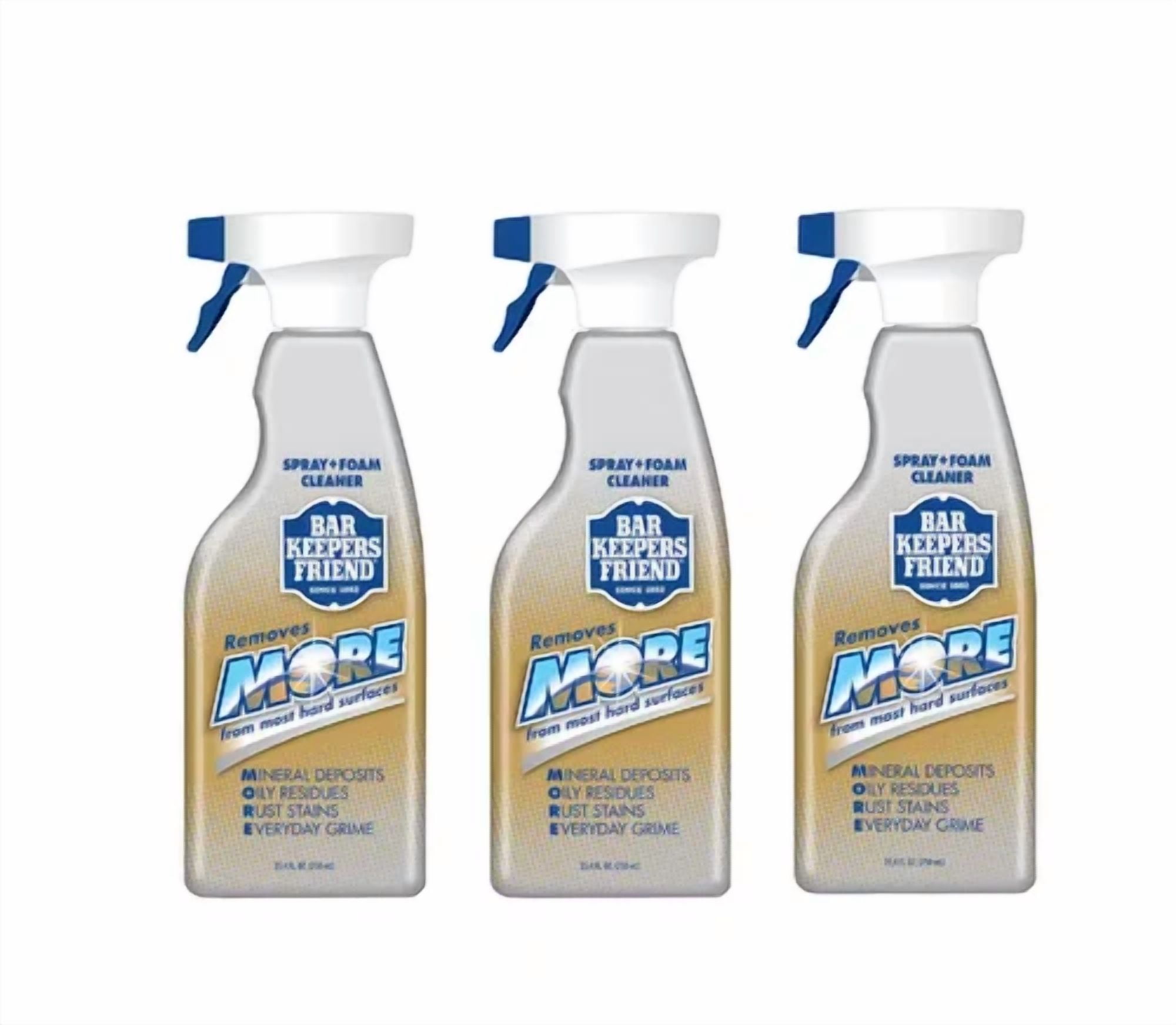 Bar Keepers Friend More Spray & Foam (25.4 Oz. 3 Pack) Rust Grime ...