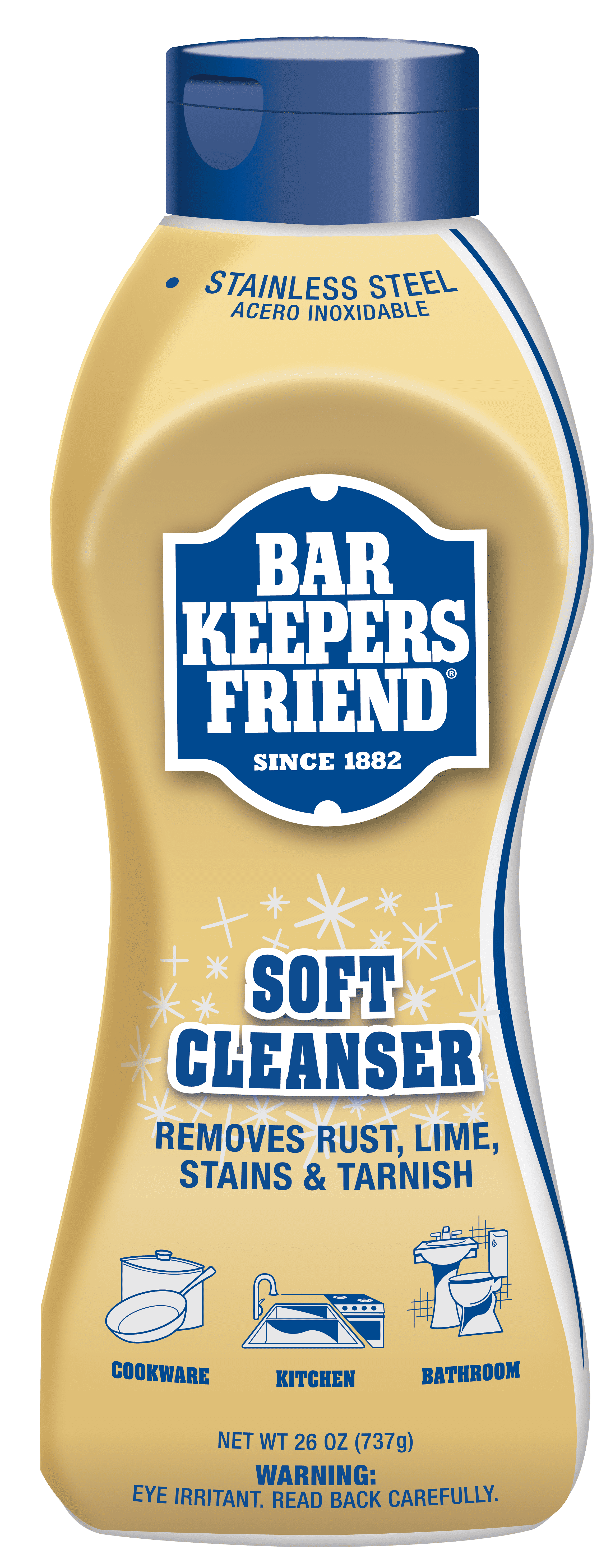 Bar Keepers Friend Soft Cleanser Liquid, 26 fl oz - Walmart.com