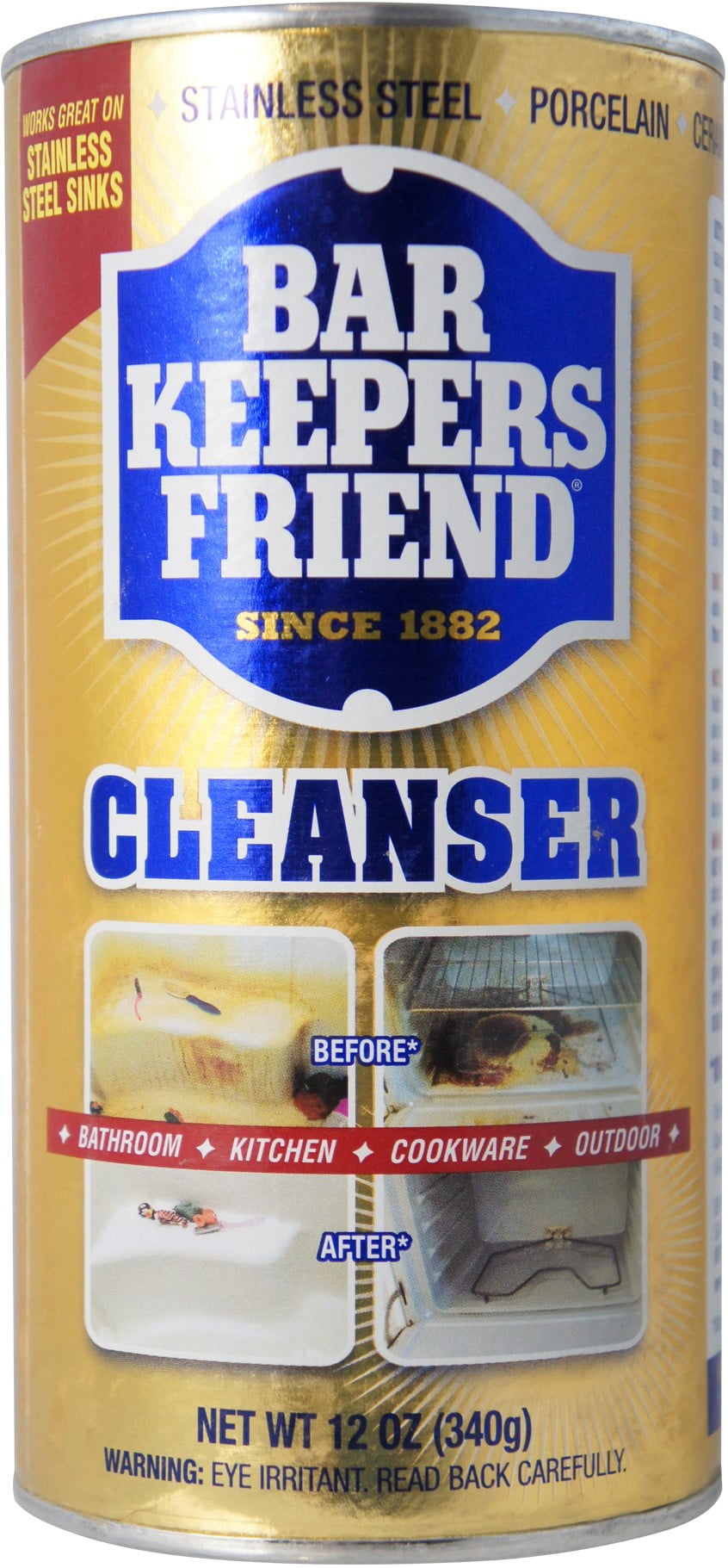 Bar Keepers Friend All-Purpose Cleaner Polish, Rust and Stain Remover ...