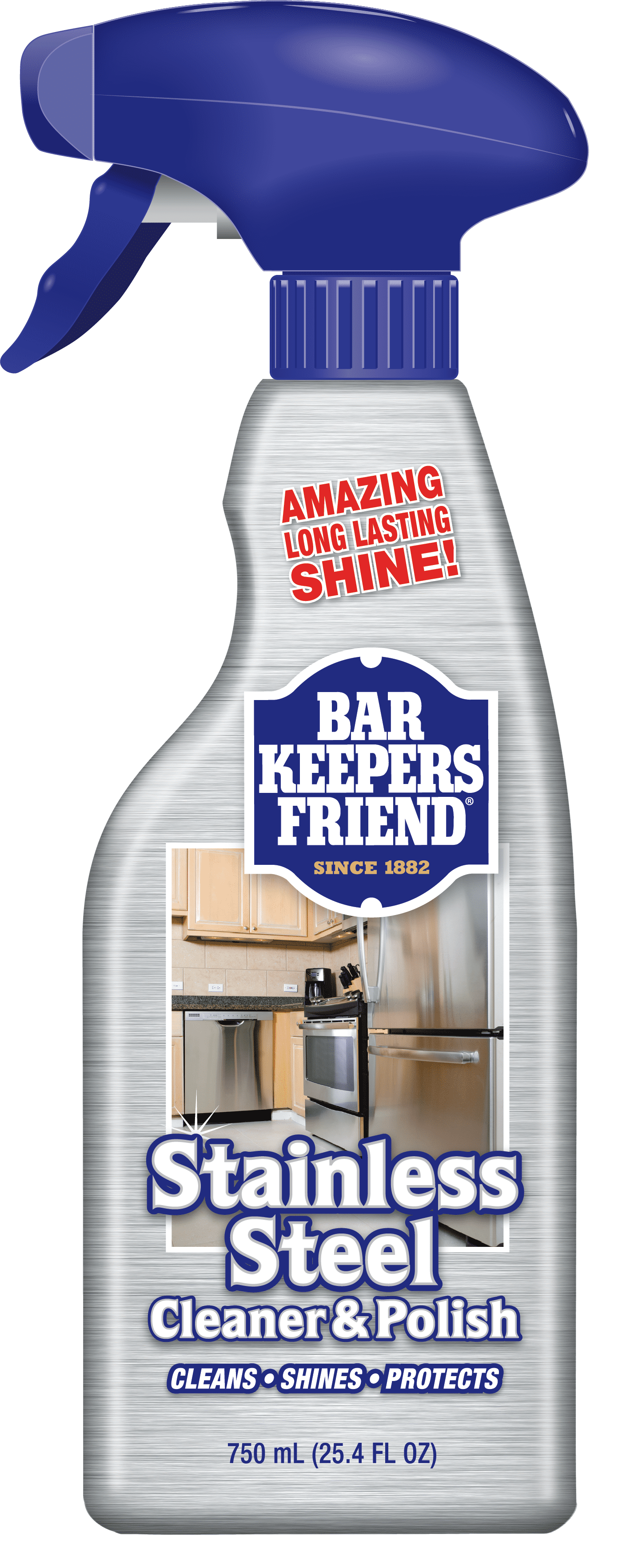 Bar Keepers Friend Stainless Steel and Polish Cleaner Trigger Spray ...