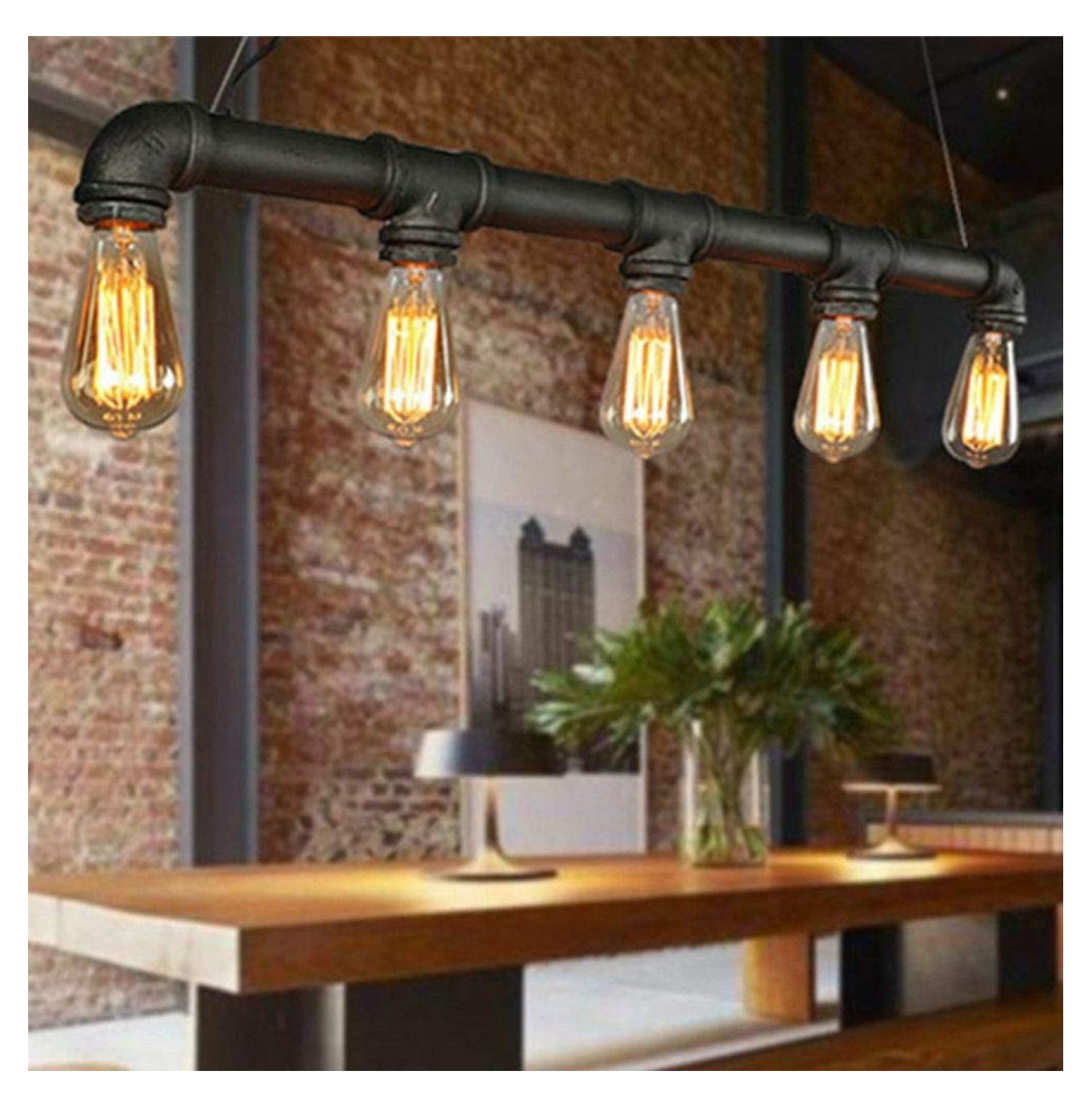 Bar Lights Industrial Fan Chandelier Ceiling Lamps,Pool Table Light ...