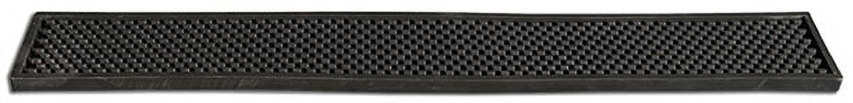 Bar Maid Rubber Bar Rail Mat, 3" x 24", Black - Walmart.com