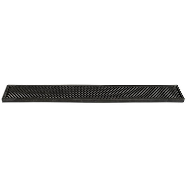 Bar Maid Rubber Bar Rail Mat, 3" x 24", Black - Walmart.com
