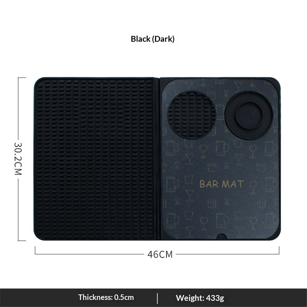 Bar Mat, Bar Accessories, Multifunctional Folding Cocktail Mat with ...
