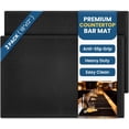 Bar Mats 18" x 12" - 2 Pack Heavy Duty Non-Slip Rubber Spill Mat for ...