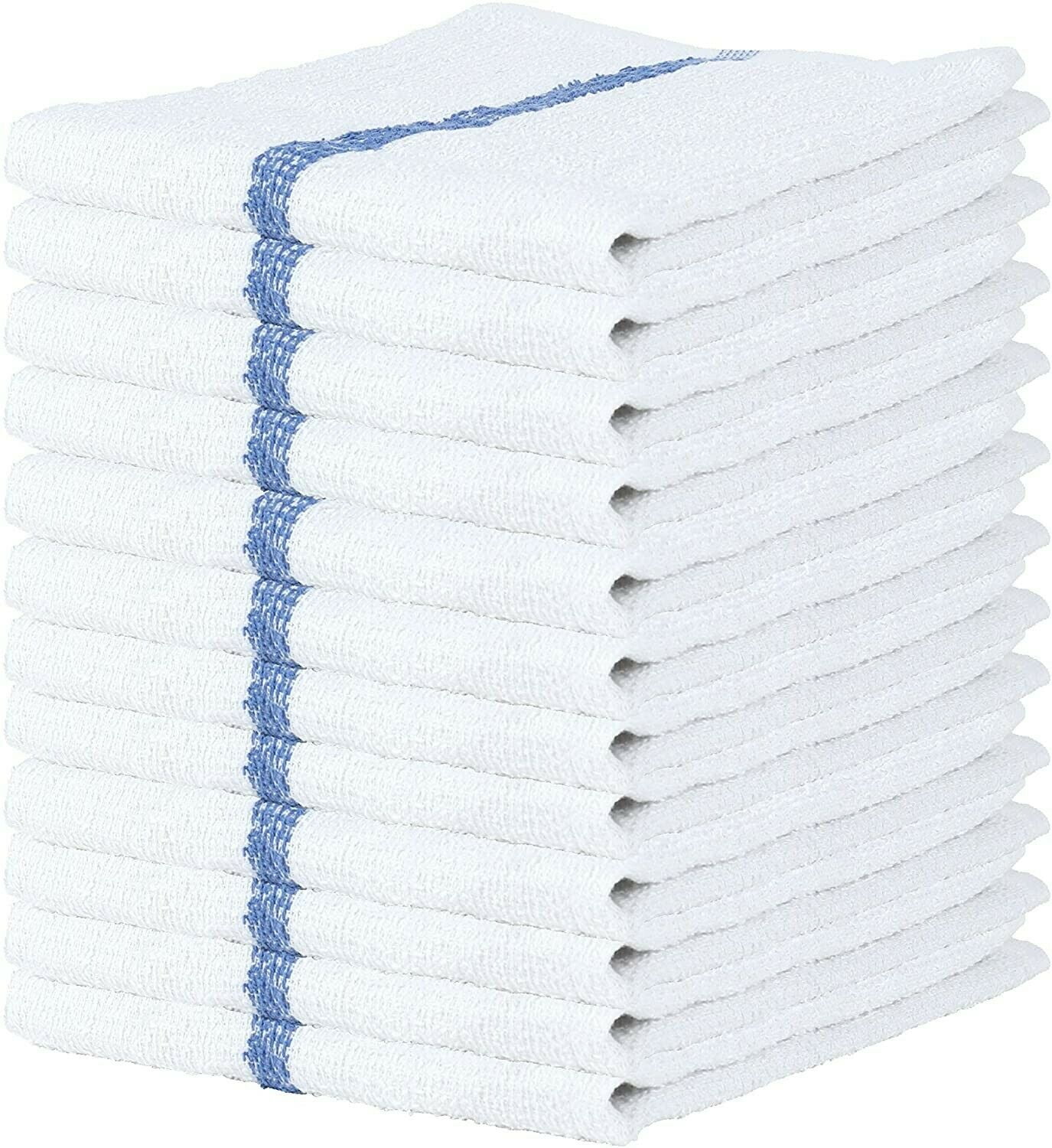 Bar Mop Towels 100% Cotton Kitchen Cleaning Towel Restaurant 16x19 ...