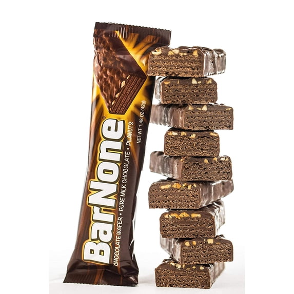 BarNone, Chocolate Bar, 24ct, Nostalgic Candy with Wafers and Peanuts ...
