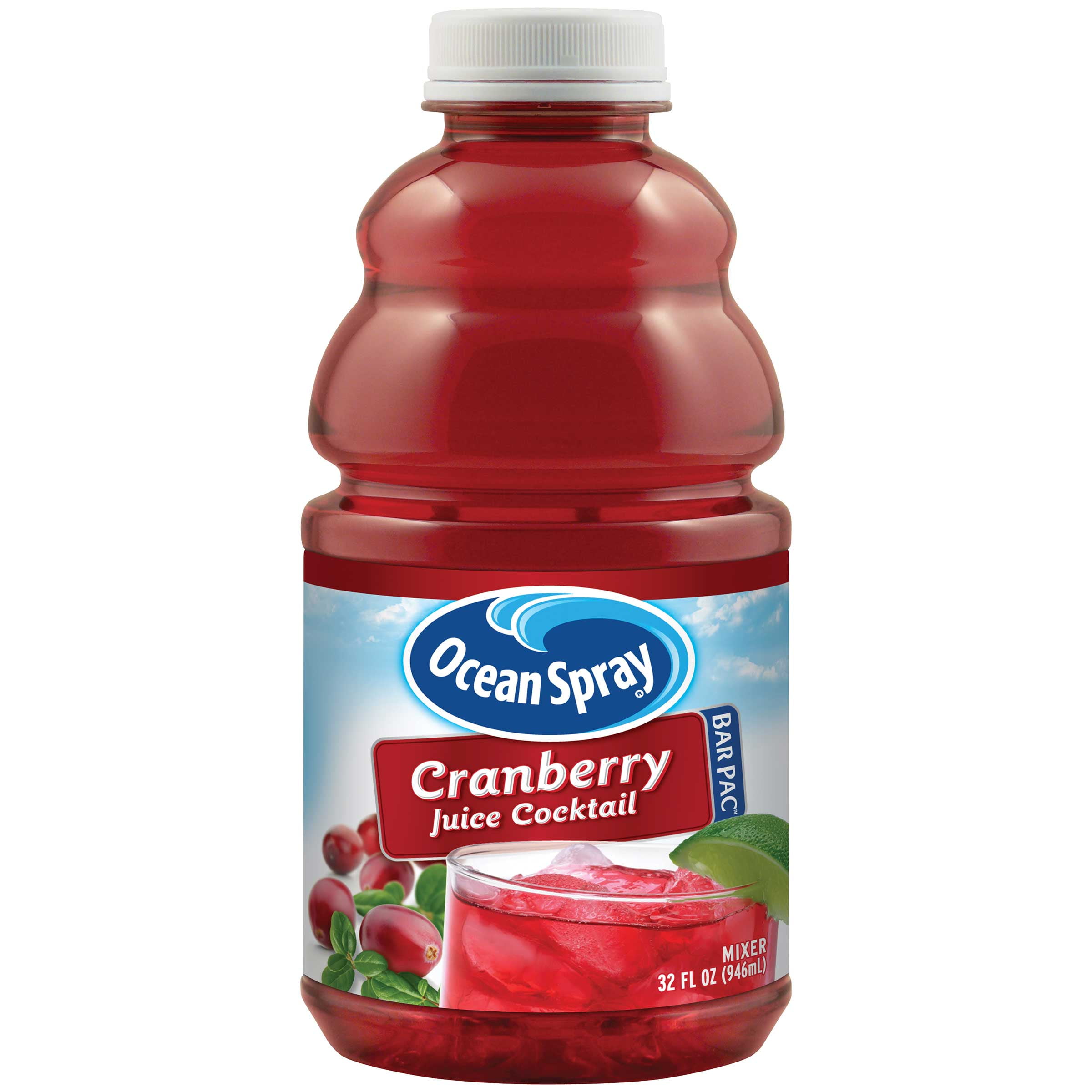 Bar Pac Cranberry Juice Cocktail Mixer, 32 Fluid Ounce -- 12 per case ...