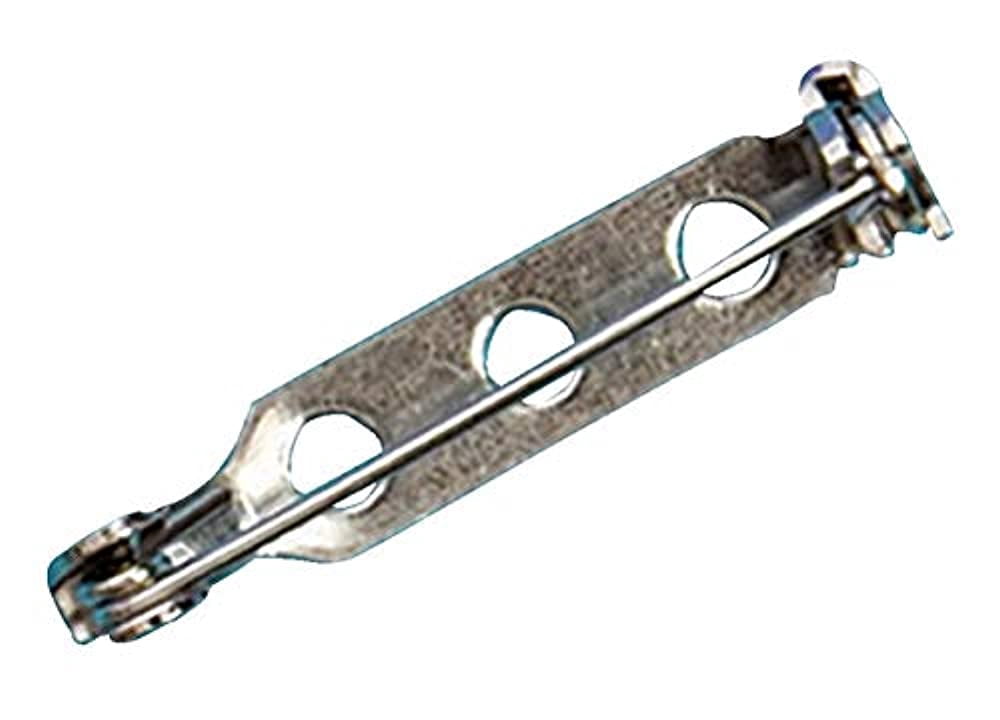 School Specialty 436265 Bar Pin Back with Safety Catch, Nickel, 1 ...