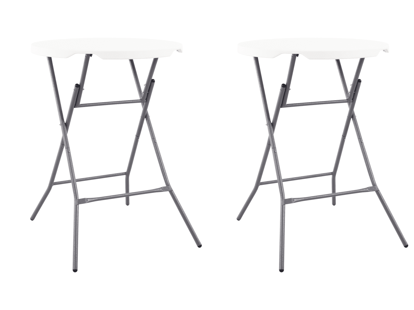 Naomi Home 32" Round High Top Folding Cocktail Table - Portable Bar ...