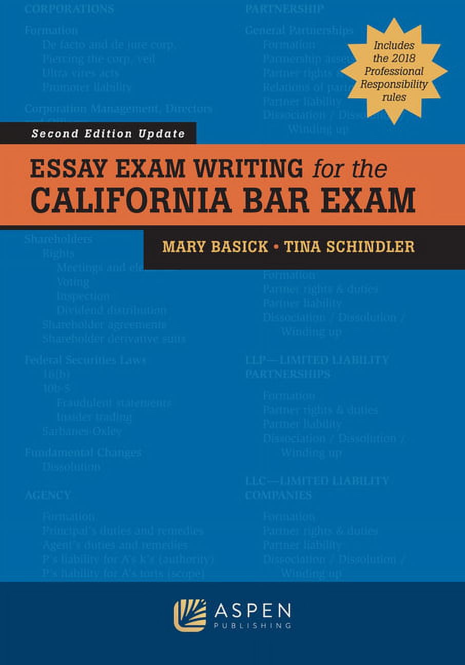 Bar Review Essay Exam Writing For The California Bar Exam Paperback bar-review-essay-exam-writing-for-the-california-bar-exam-paperback