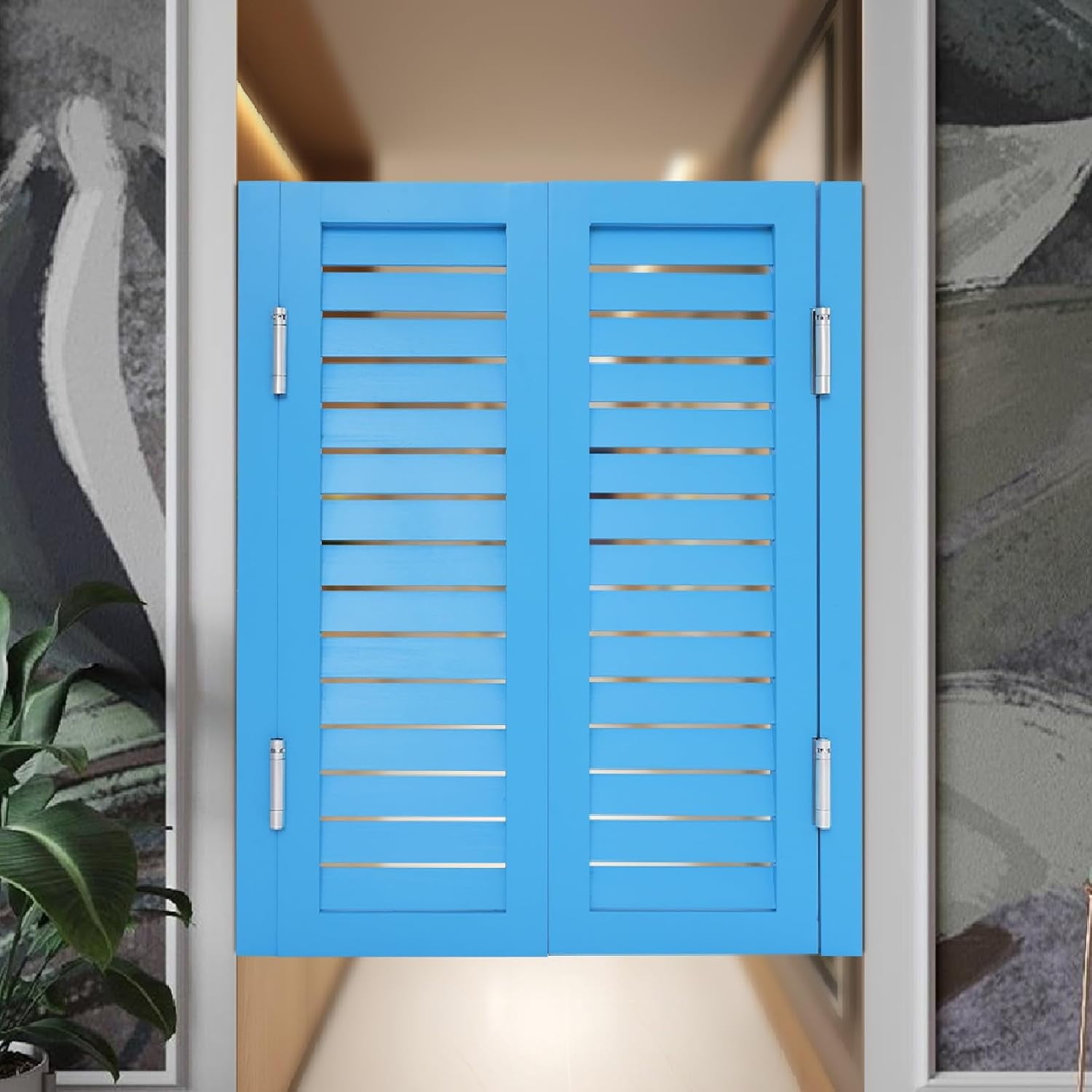 Bar Saloon Swinging Doors Cafe Doors, Louvered Cafe Door, Room Divider ...