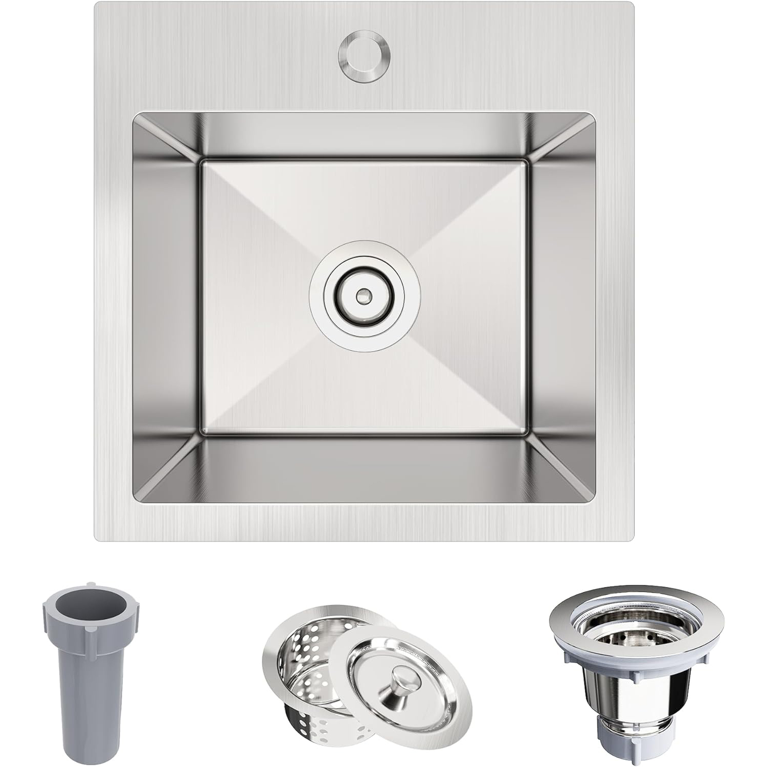 KRAUS Standart PRO 28-inch 16 Gauge Undermount Single Bowl Stainless ...