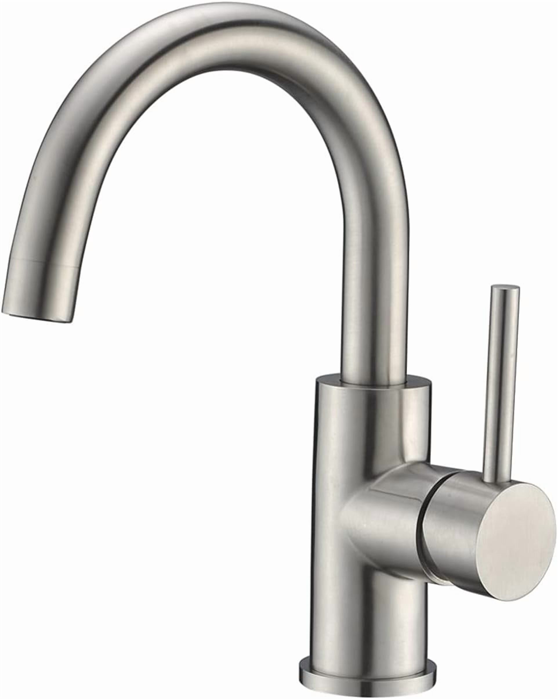 Bar Sink Faucet, Bathroom Kitchen Faucet Brushed Nickel Pre Wet Small ...