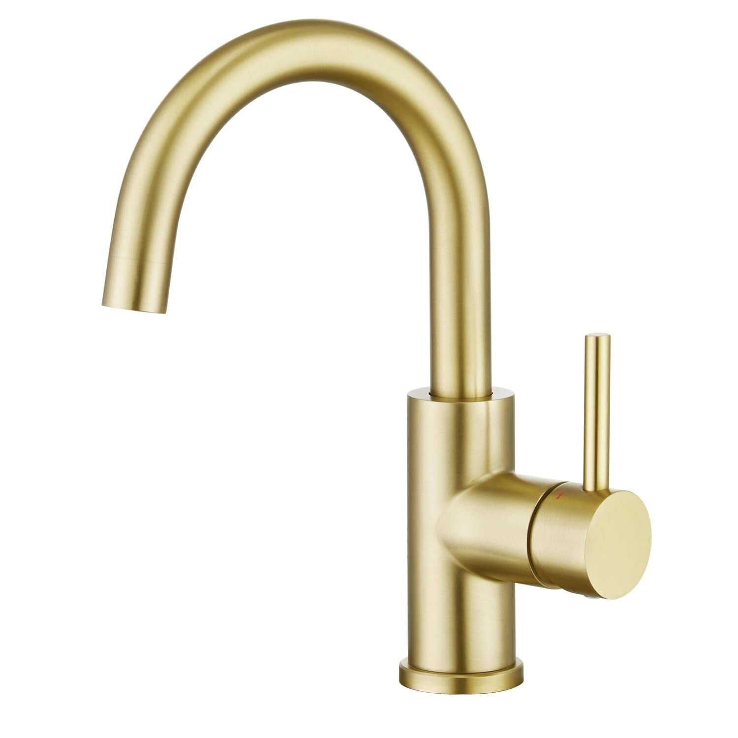 A Bar Sink Faucet, Bathroom Kitchen Faucet Brushed Nickel Pre Wet Small ...