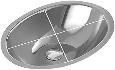 Bar Sinks 304 Stainless Steel Golden Oval Undercounter Basin Embedded ...