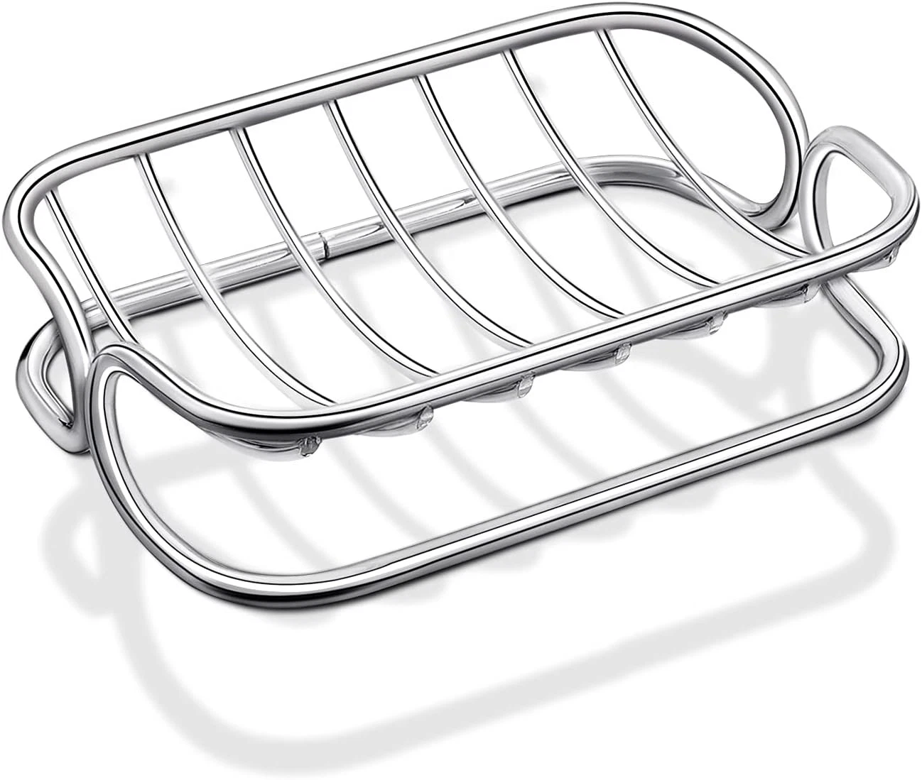 Bar Soap Dish Stainless Steel Shower Holder Rust Proof Metal Silver ...