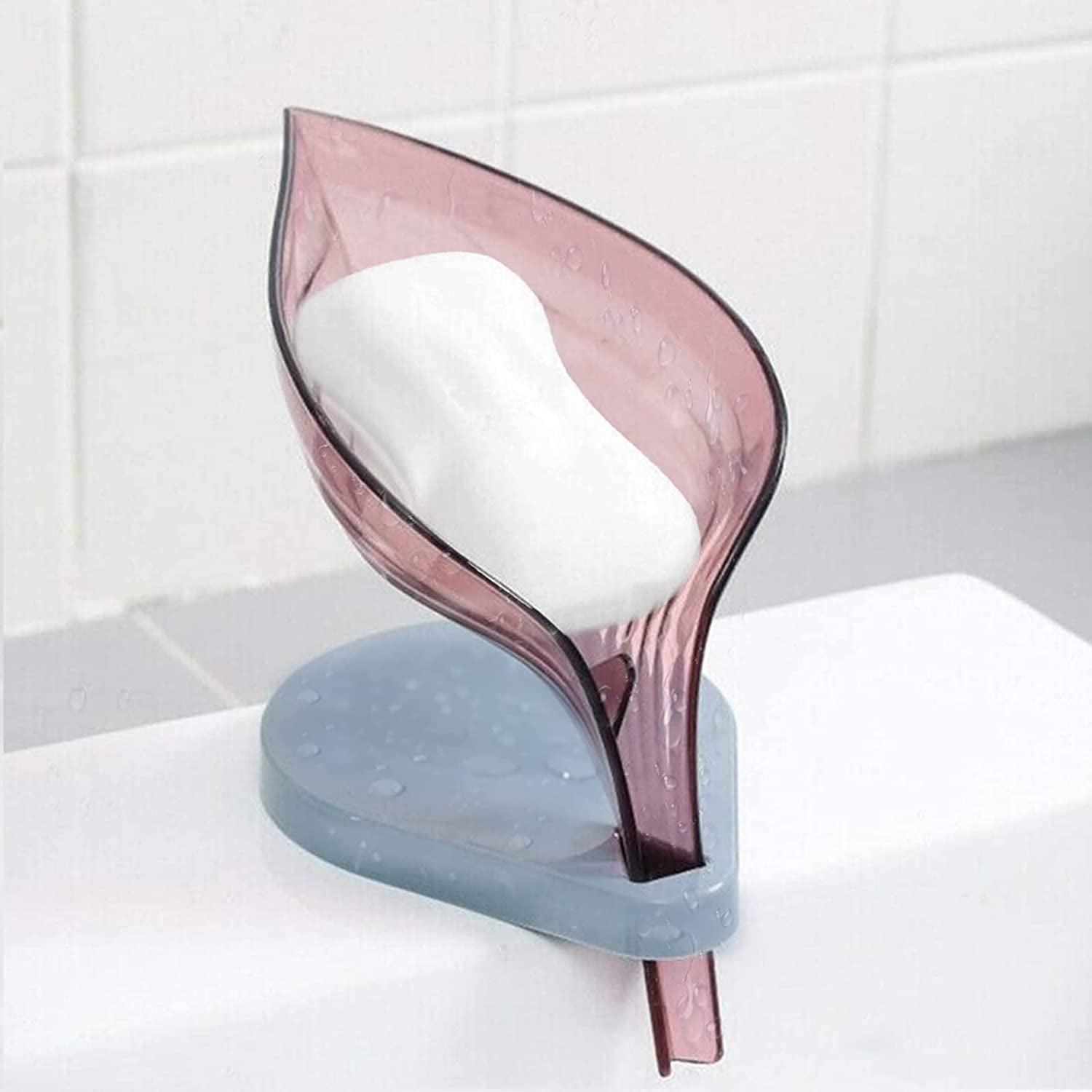 Bar Soap Holder Leaf Shape - Self Draining Soap Dish for Bar Soap ...