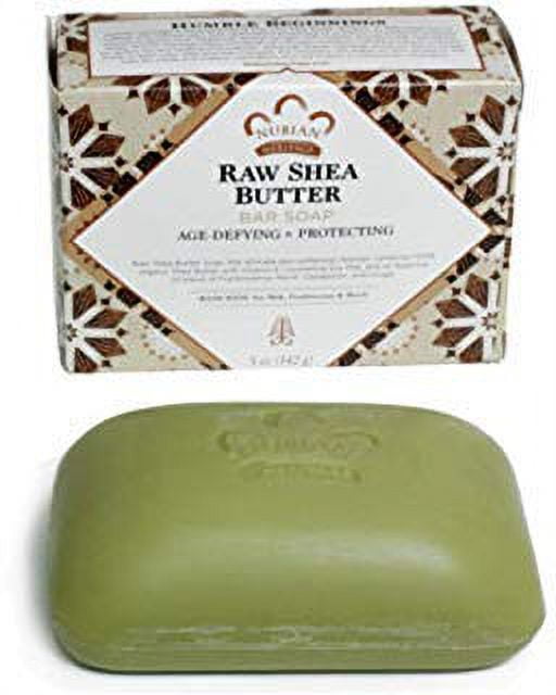 Bar Soap Raw Shea Butter, 5 Oz Bar (4 Pack) By Nubian Heritage ...