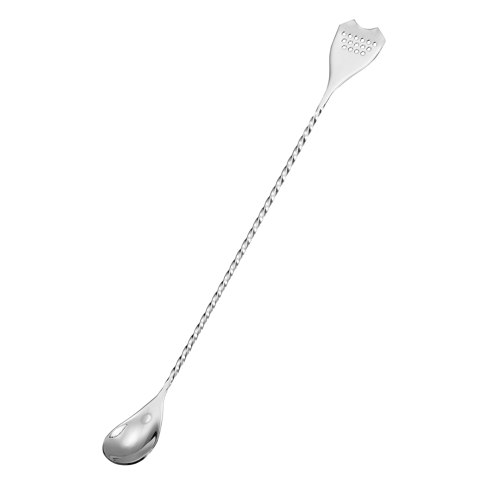 Bar Spoon Cocktail Mixing Spoon, 12" Stainless Steel Double Head ...