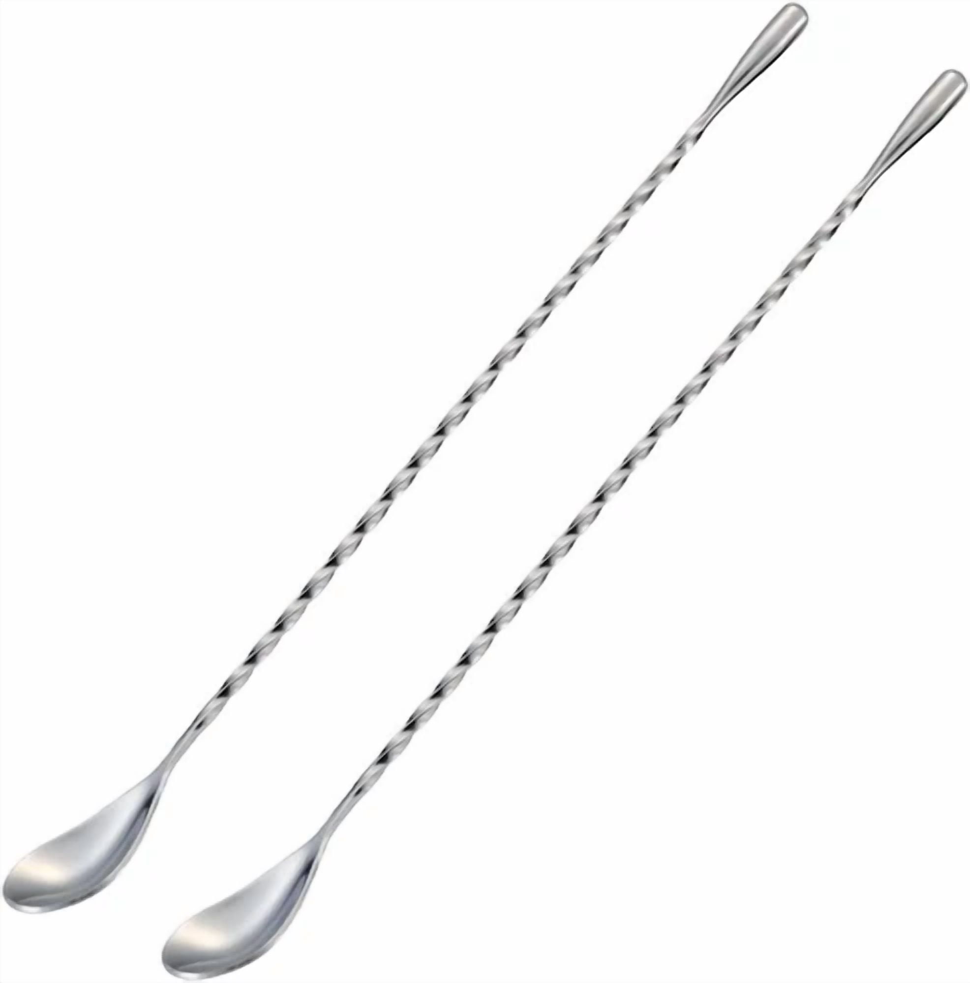 Bar Spoon Cocktail Mixing Stirrers For Drink, Stainless Steel 12 Inches ...