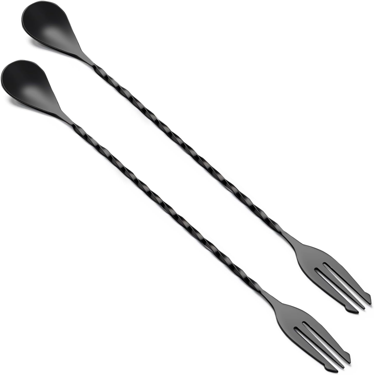 Bar Spoon Cocktail Mixing Stirrers for Drink, Stainless Steel 12 Inches ...