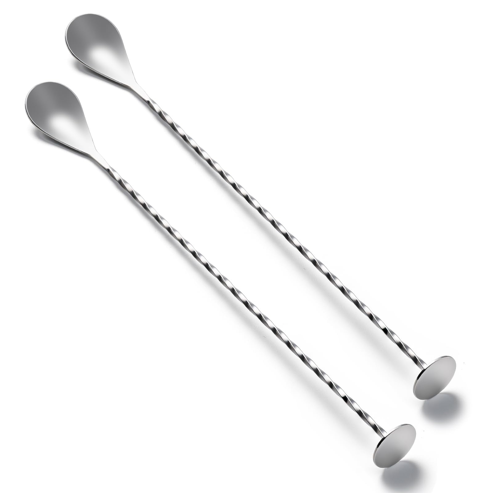 Bar Spoon Cocktail Mixing Stirrers for Drink, Stainless Steel Handle ...