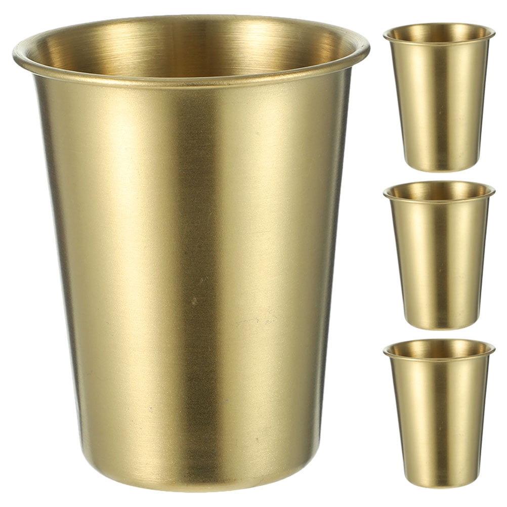 Bar Stainless Steel Cups Titanium Water Set of 6 Metal Coffee Shot ...