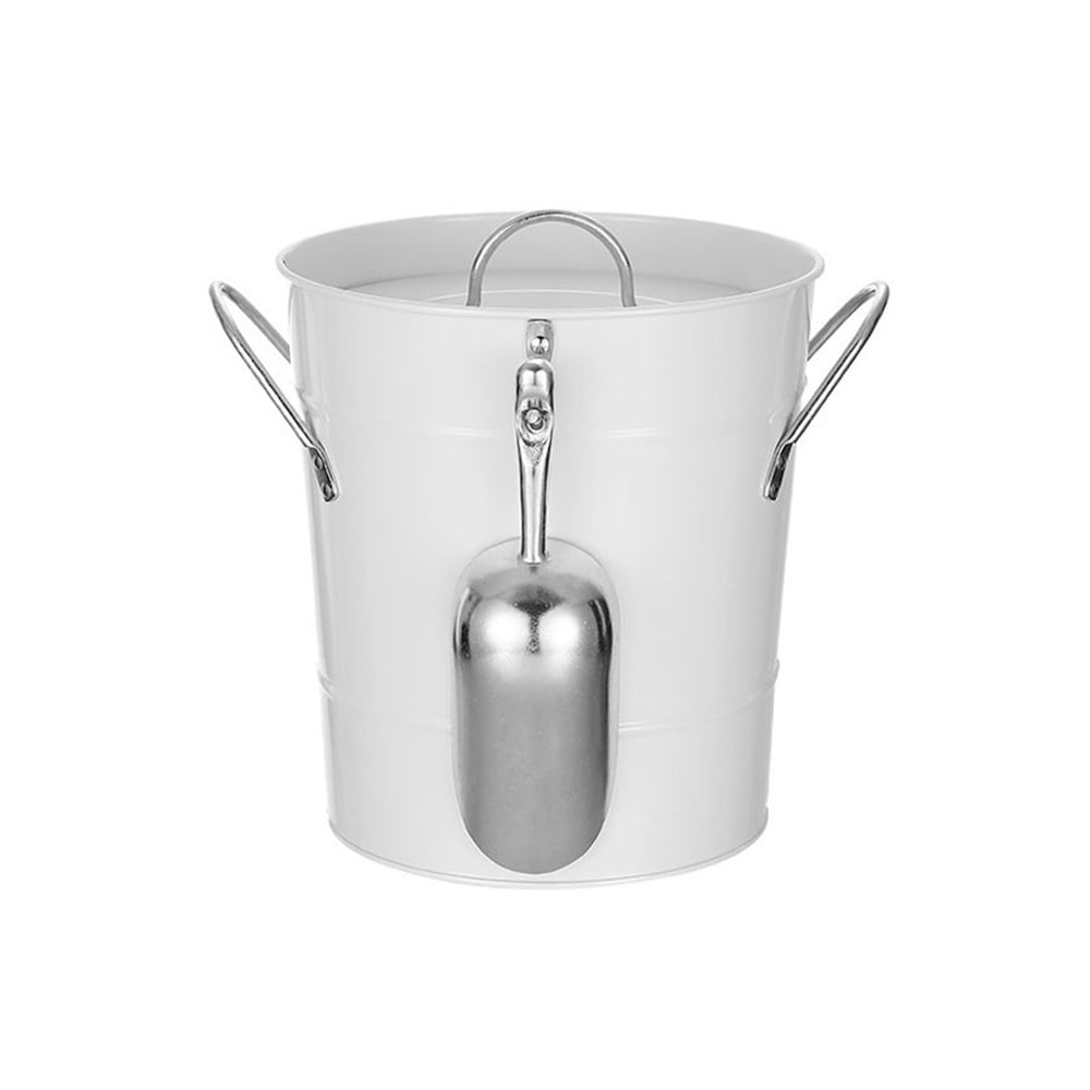 Bar Stainless Steel Ice Bucket with Lid Portable Ice Bucket Champagne ...