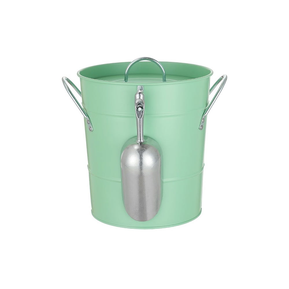 Bar Stainless Steel Ice Bucket with Lid Portable Ice Bucket Champagne ...