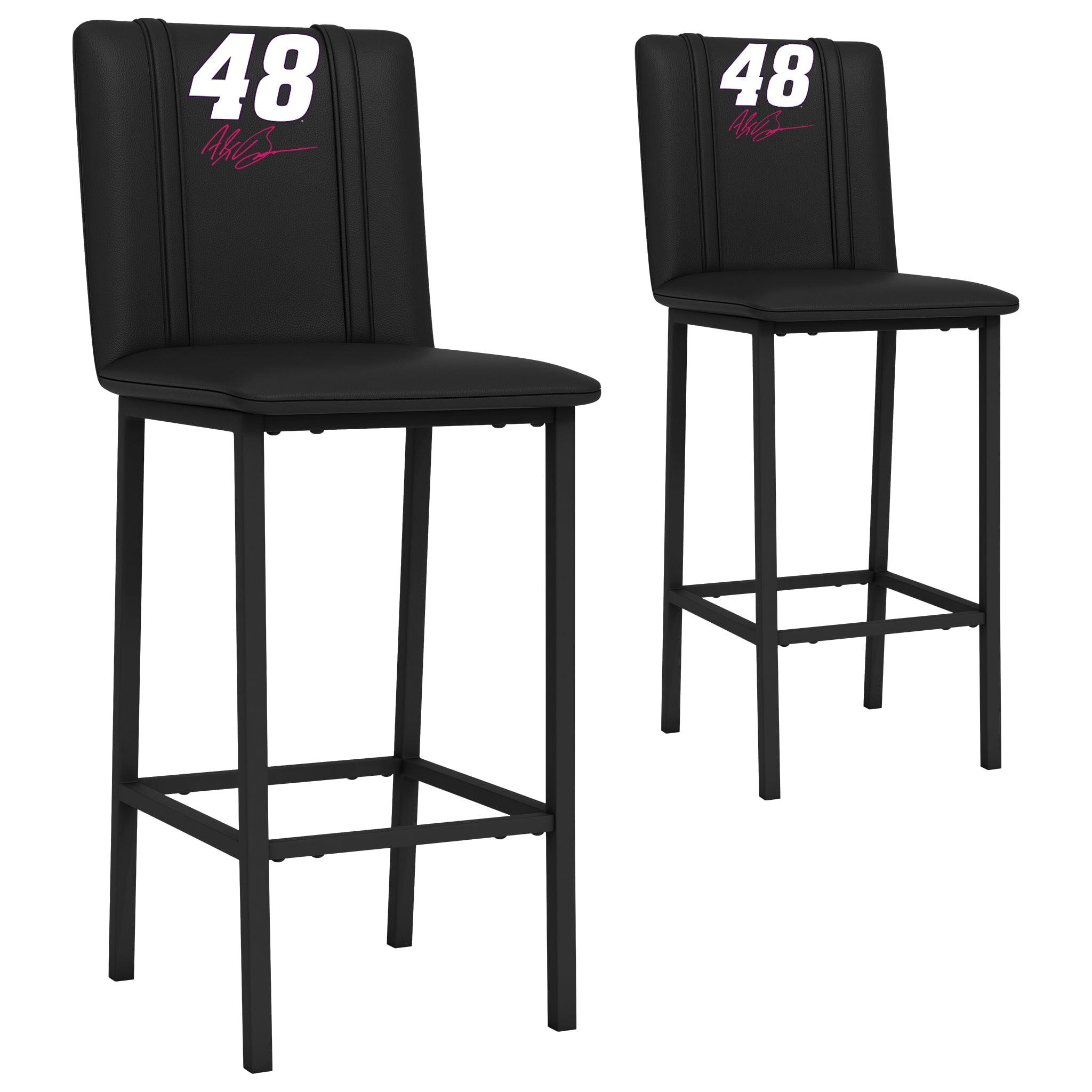 Bar Stool 500 with Alex Bowman #48 with Signature Logo Set of 2 ...