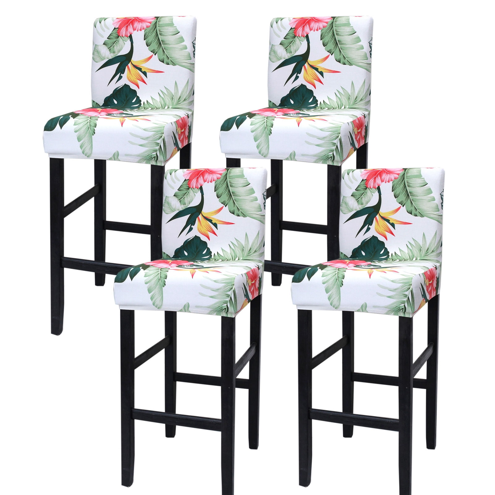 Bar Stool Cover Printed,Dining Chair Slipcovers Removable Washable Anti ...