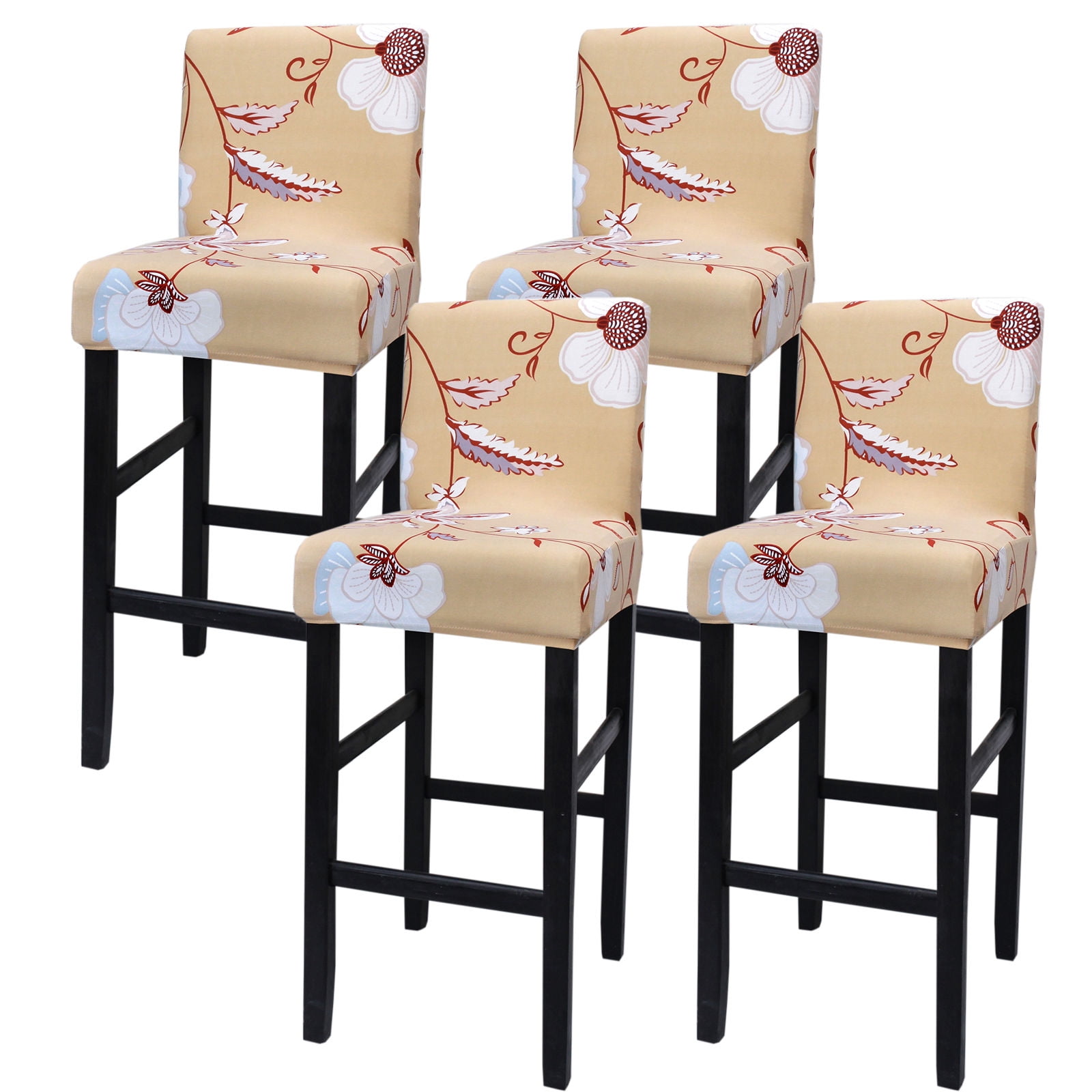 Bar Stool Cover Printed,Dining Chair Slipcovers Removable Washable Anti ...