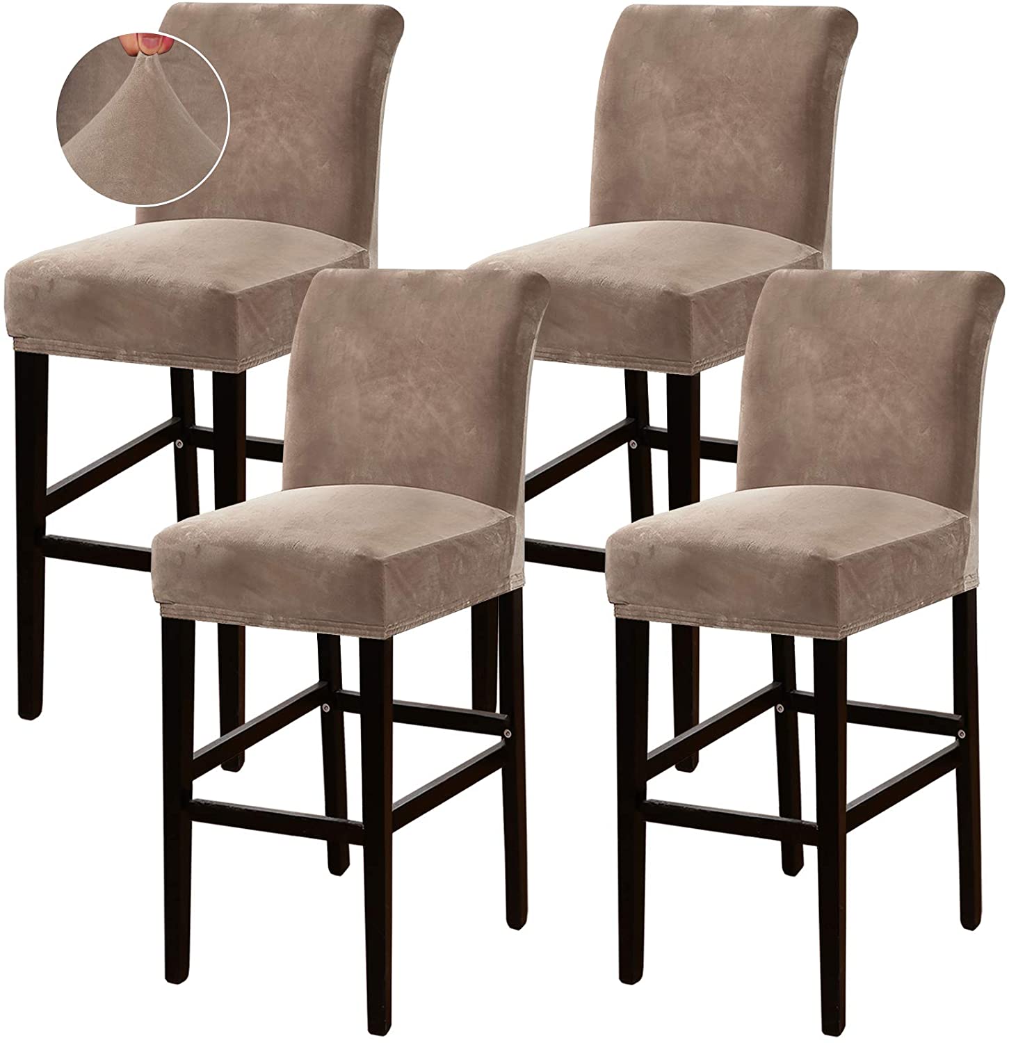 Bar Stool Covers 4 Pack Bar Stool Covers with Backs Barstool Covers ...