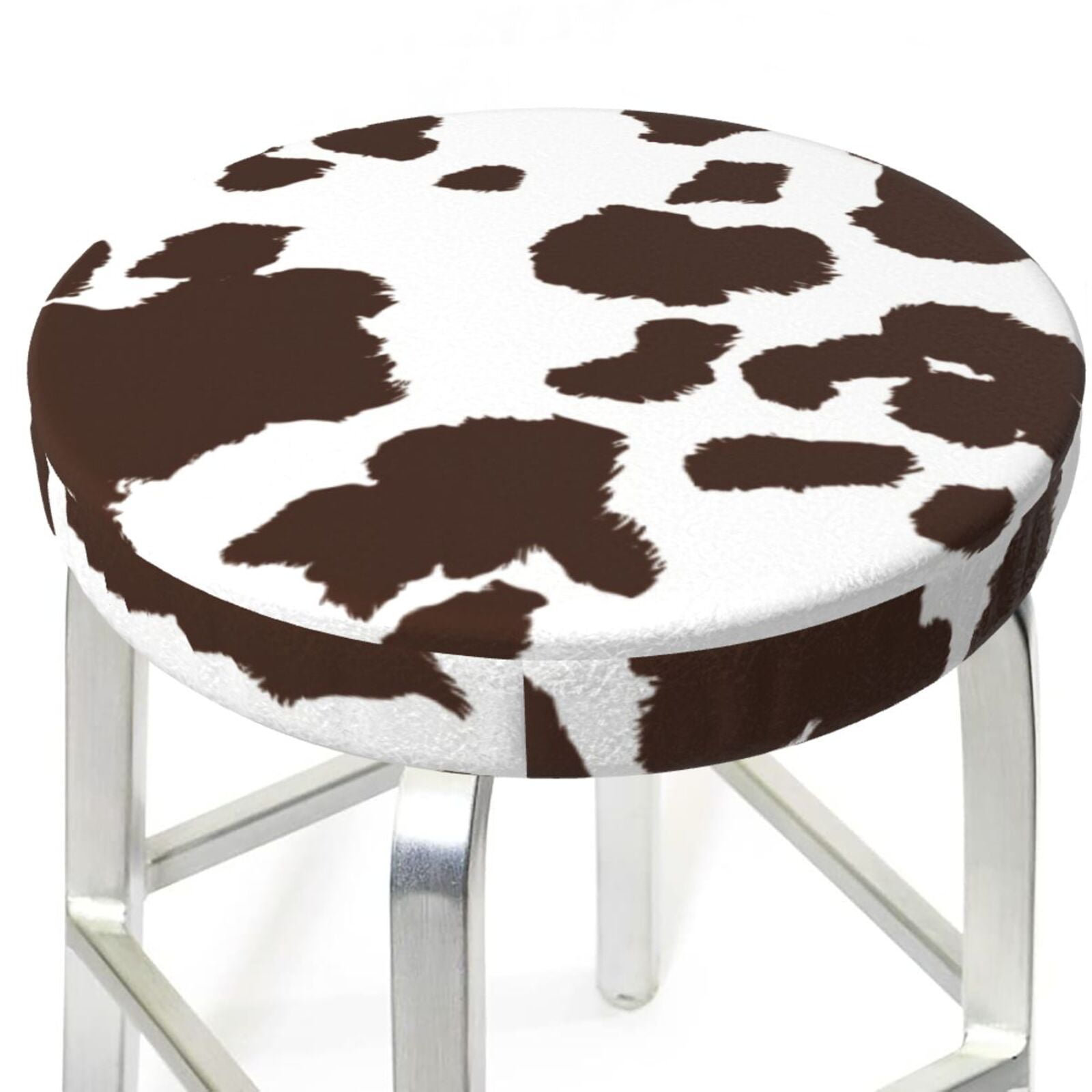 Bar Stool Covers, Brown Cow Non-Slip Bar Stool Seat Covers, Washable ...
