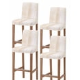 Bar Stool Covers Cream Paint Bar Chair Cover Set of 4 Stretch Elastic ...